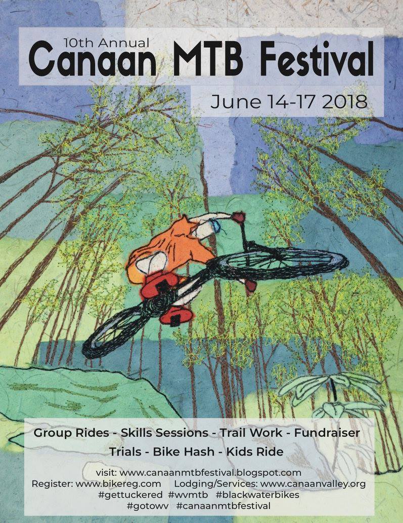 10th Annual Canaan MTB Festival Poster – BBAWV